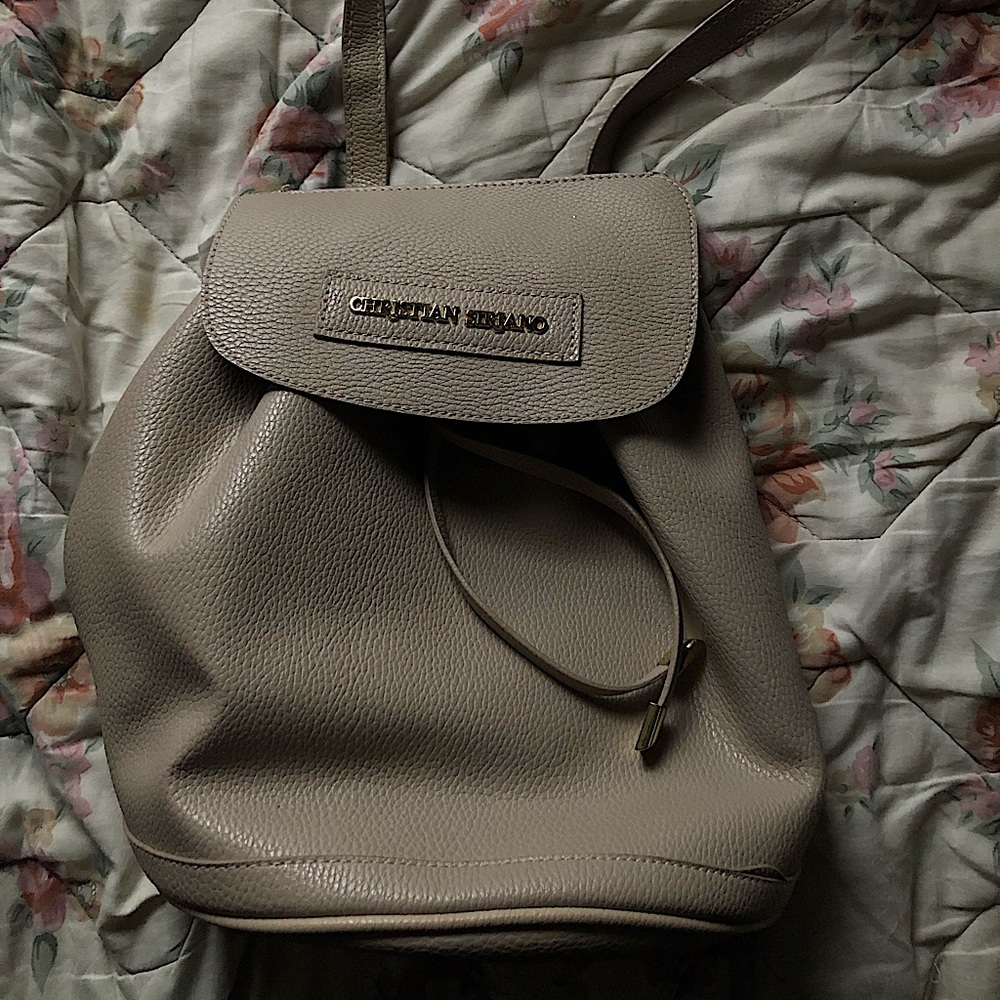 [Used]Christian Siriano Leather Nude Mini Backpack - Gem